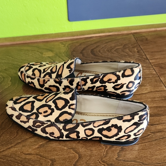 Shoes | Leopard Print Sam Edelman Womens Loafers | Poshmark